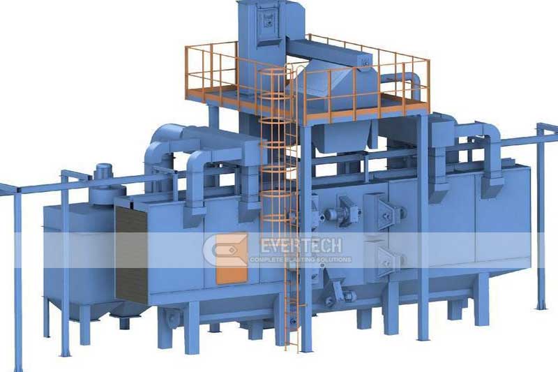 Containerized Grit Blaster | Blast Booth in Production -Evertech Blast